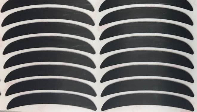 Innocuous Black PTFE Plastic Sheet Double Sided Adhesive Mouse Slide Pads