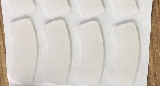 Bluetooth Earphone Translucent Silicone Rubber Pad 0.05mm Thick